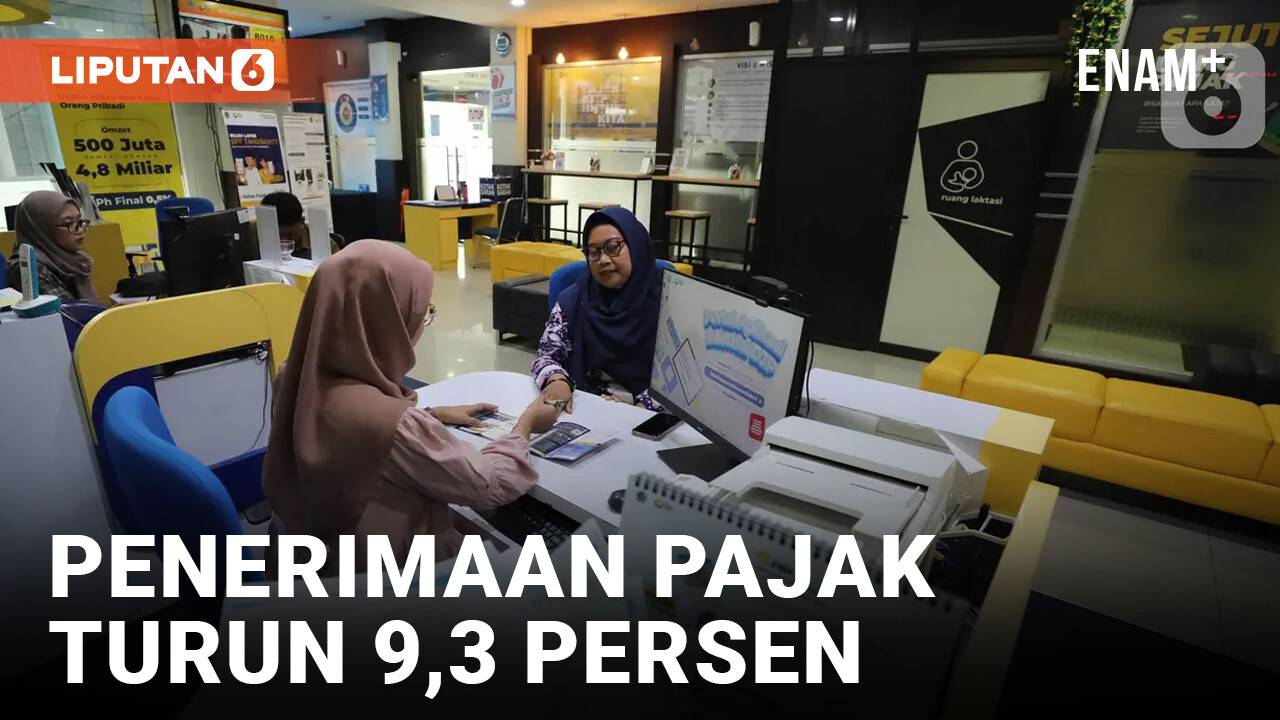 Hingga April 2024, Realisasi Penerimaan Pajak Turun 9,3 Persen - LiputanEnam | Vidio