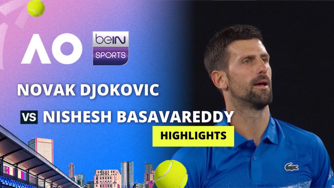 Novak Djokovic (SRB) vs Nishesh Basavareddy (USA) - Highlights ...