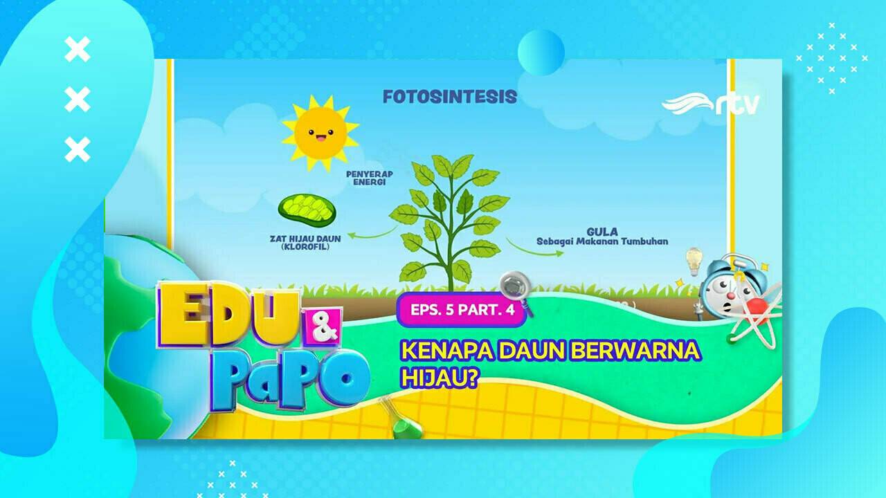 Edu & Papo RTV: Kenapa Daun Berwarna Hijau? (Eps 5, Part 4) | Vidio