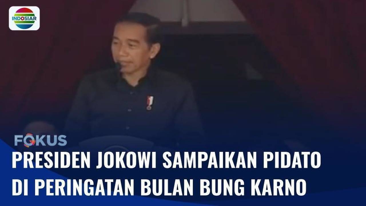 Peringatan Bulan Bung Karno Presiden Jokowi Sampaikan Pidato Politik