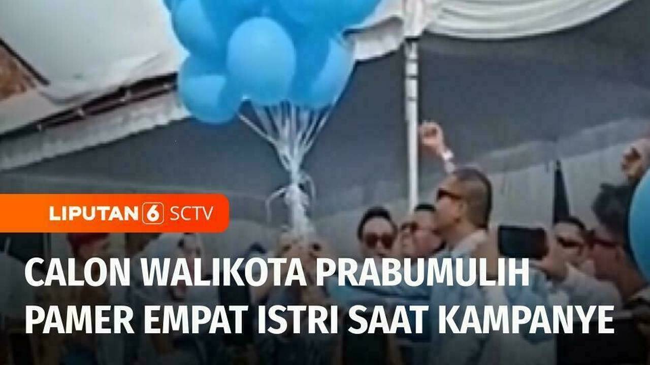 Heboh, Calon Walikota Prabumulih Pamer Punya 4 Istri Saat Kampanye | Liputan 6 - SCTV | Vidio