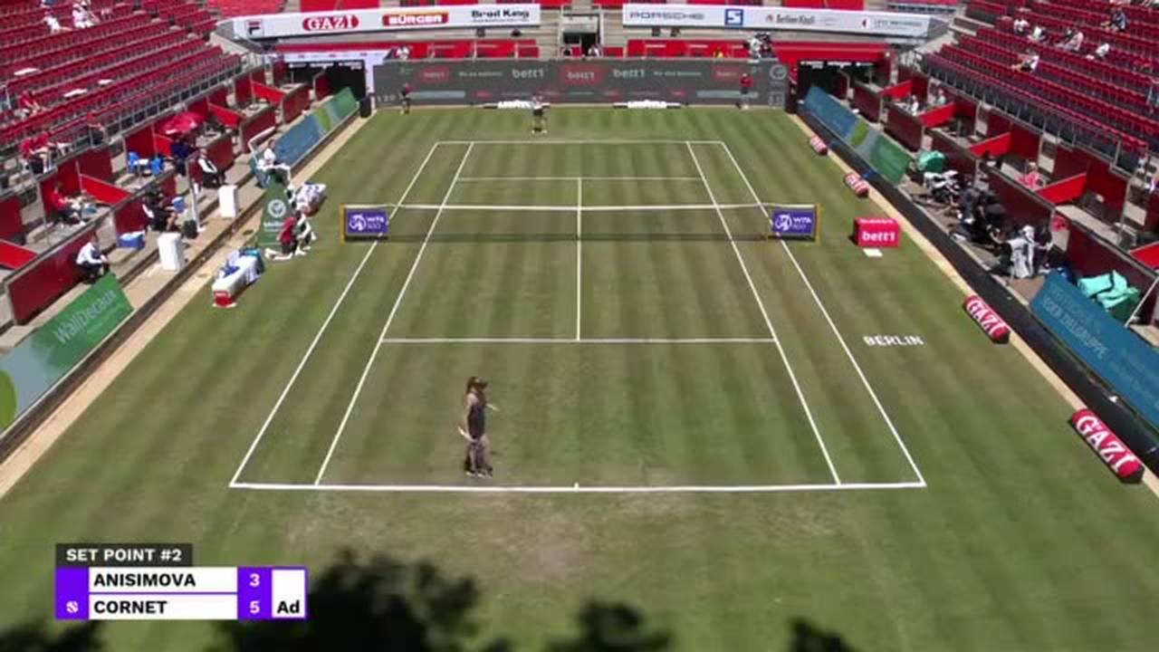 Match Highlights | Alize Cornet 2 vs 0 Amanda Anisimova | WTA Viking ...