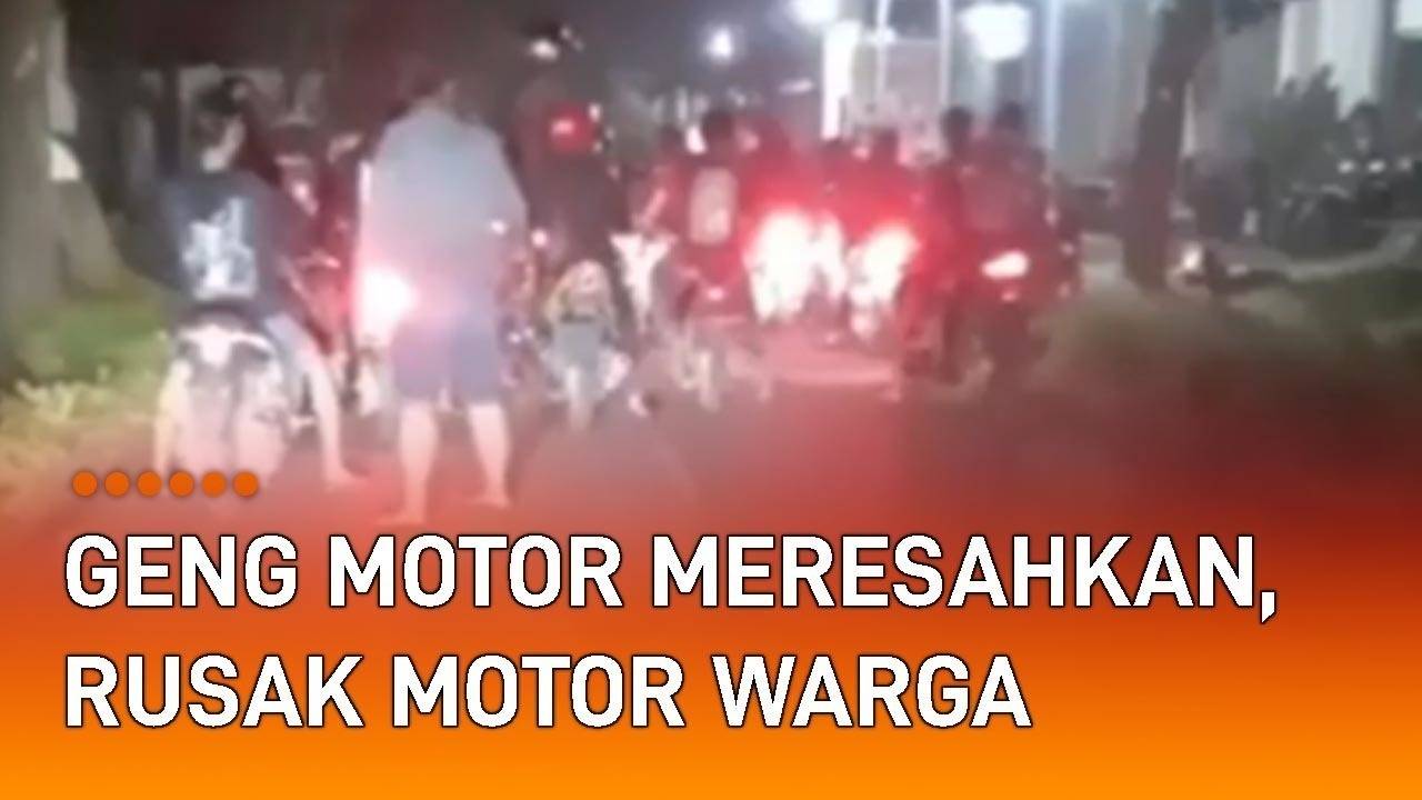 Aksi Geng Motor Meresahkan, Rusak Motor Warga Jombang - LiputanEnam | Vidio