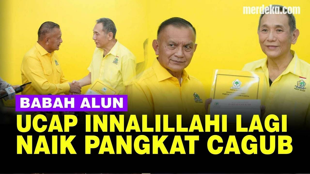 Jusuf Hamka Babah Alun Ucap Innalillahi Lagi, Naik Pangkat Jadi Cagub ...
