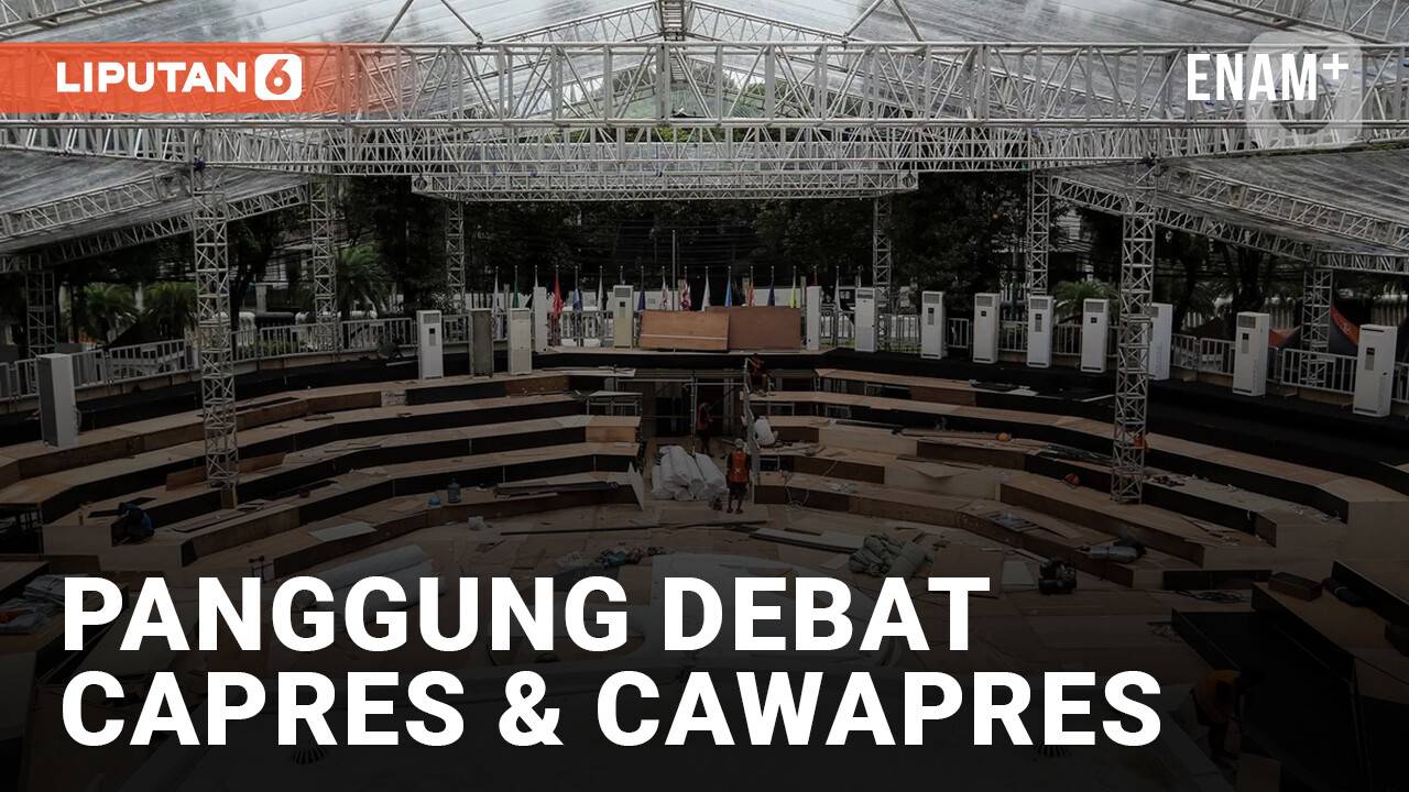 Penampakan Panggung Debat Capres dan Cawapres 2024 - LiputanEnam | Vidio