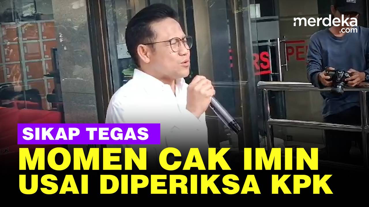 Cak Imin Blak-blakkan Isi Pemeriksaan KPK Terkait Kasus Korupsi di Kemenaker - merdeka | Vidio