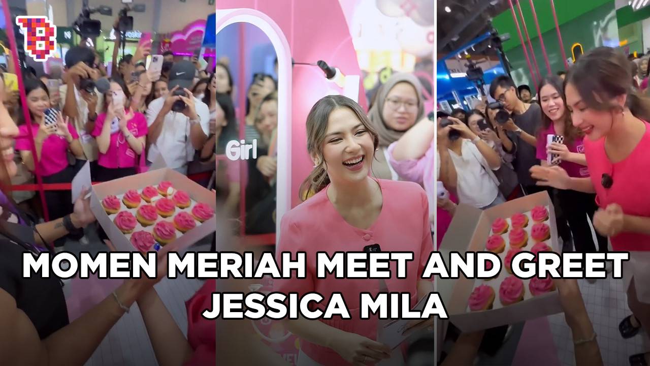 Momen meriah meet and greet Jessica Mila, dapat kejutan dari fans - Shorts