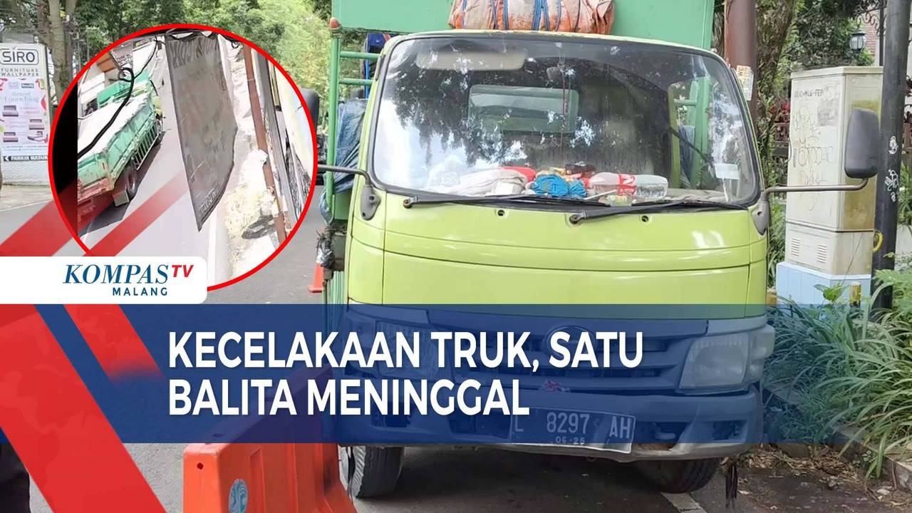 Tak Kuat Nanjak, Truk Jalan Mundur, Hantam Sepeda Motor - Kompas TV | Vidio