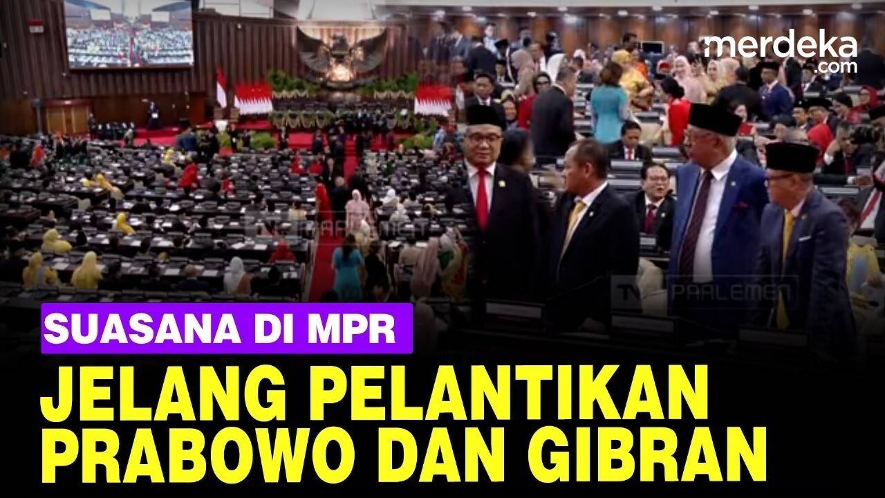 Ekspresi Senator Komeng dan Ahmad Dhani Hadiri Pelantikan Prabowo-Gibran di Gedung DPR/MPR ...