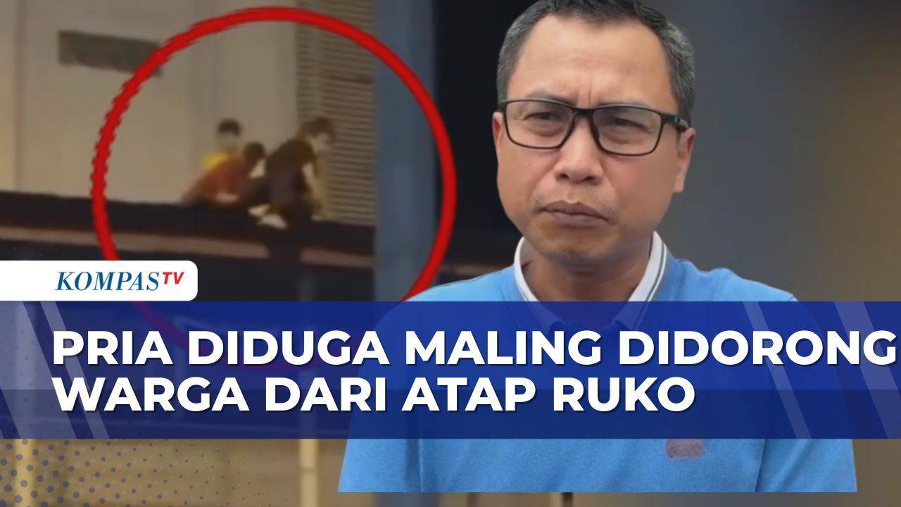 Akibat Warga Pekanbaru Geram, Dorong Terduga Pencuri dari Atap Ruko ...