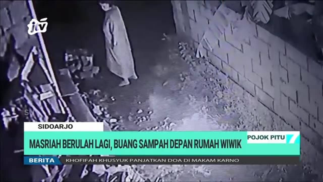 Masriah Berulah Lagi, Buang Sampah Depan Rumah Wiwik POJOK PITU JTV ...