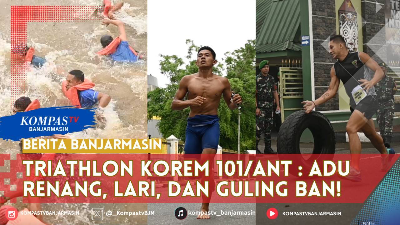 Unik! Triathlon Antasari 2024: Renang di Sungai Martapura, Lari, dan ...