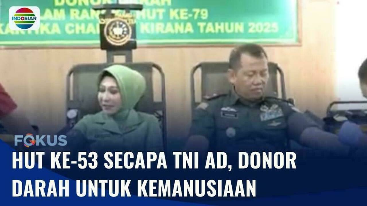 Donor Darah HUT ke-53 Secapa TNI AD_ 500 Kantong Darah untuk Sesama ...