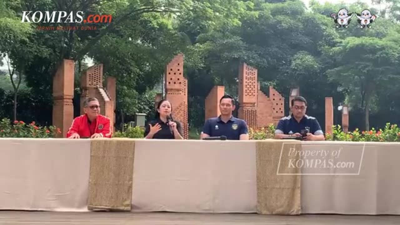 Begini Ekspresi AHY Usai Namanya Ditegaskan Puan Masuk Radar Cawapres Ganjar - Kompascom | Vidio