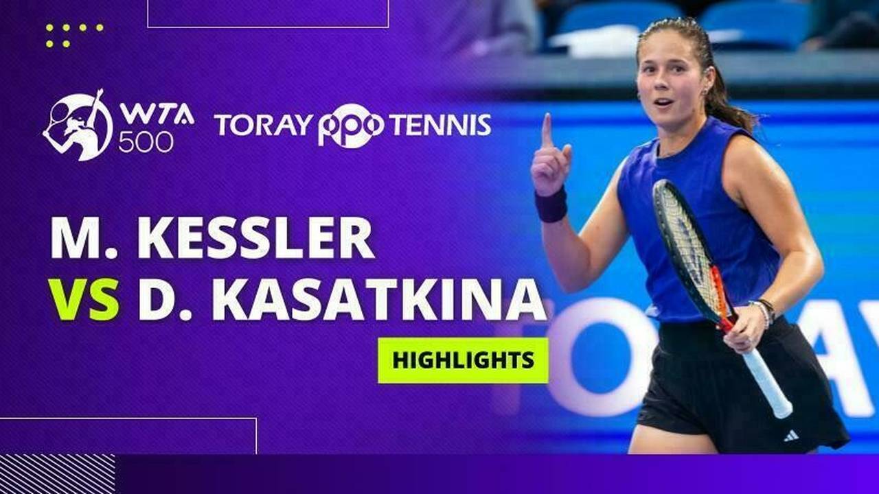 McCartney Kessler vs Daria Kasatkina - Highlights | WTA Toray Pan ...