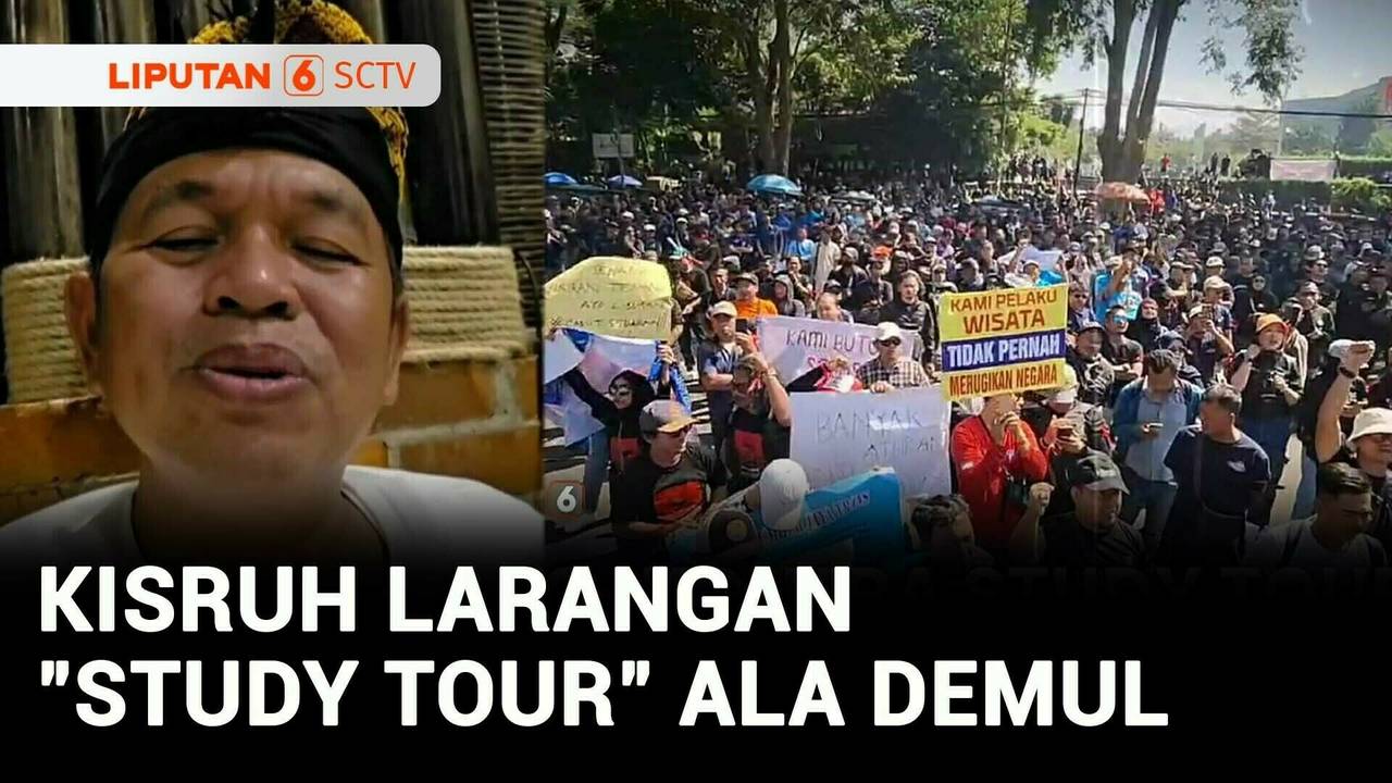 Soal Demo Larangan "Study Tour", Dedi Mulyadi Tolak Cabut Aturan | Liputan 6 - SCTV | Vidio