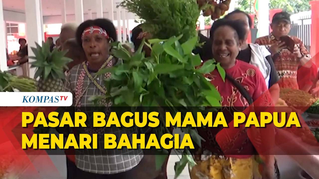 Potret Bahagia Mama-mama Papua Menari saat Peresmian Pasar Tertata di ...