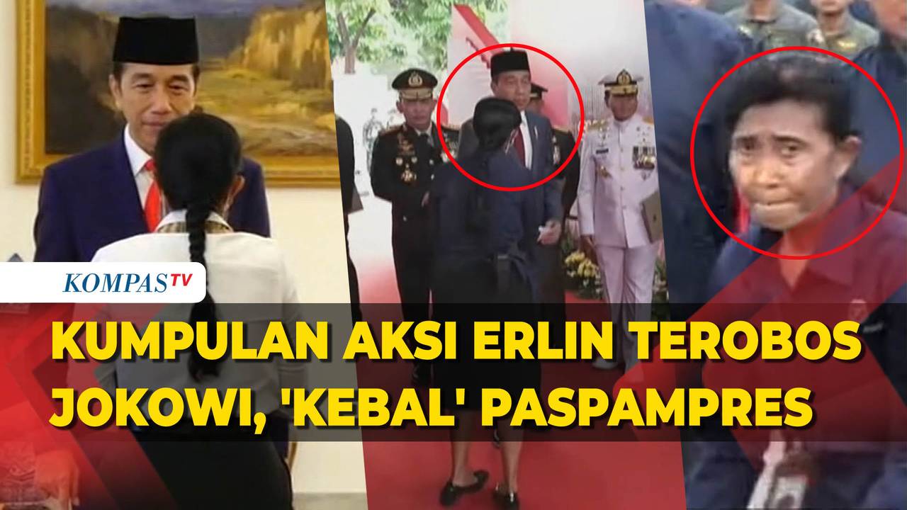 Kumpulan Aksi Erlin Suastini, Wanita Berani Terobos Jokowi yang Kebal Paspampres - Kompas TV | Vidio