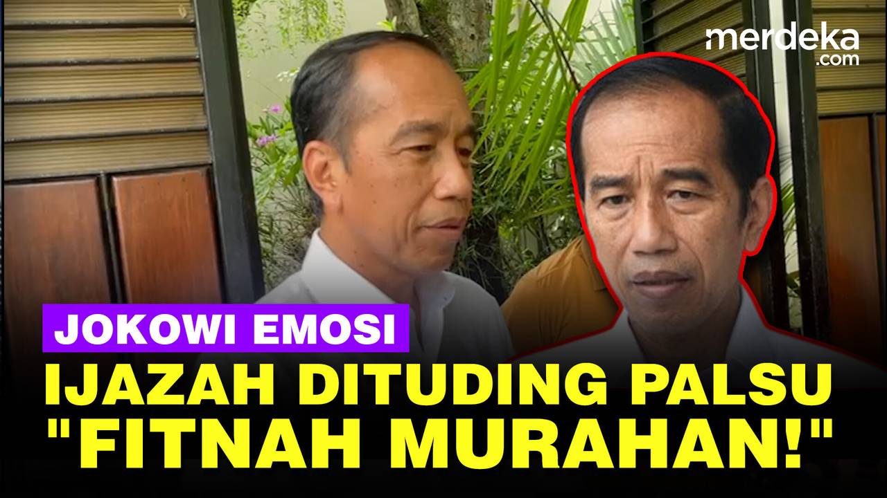 Respons Jokowi Soal Ijazahnya Dituding Palsu Selalu Diungkit: Fitnah Murahan! - merdeka | Vidio
