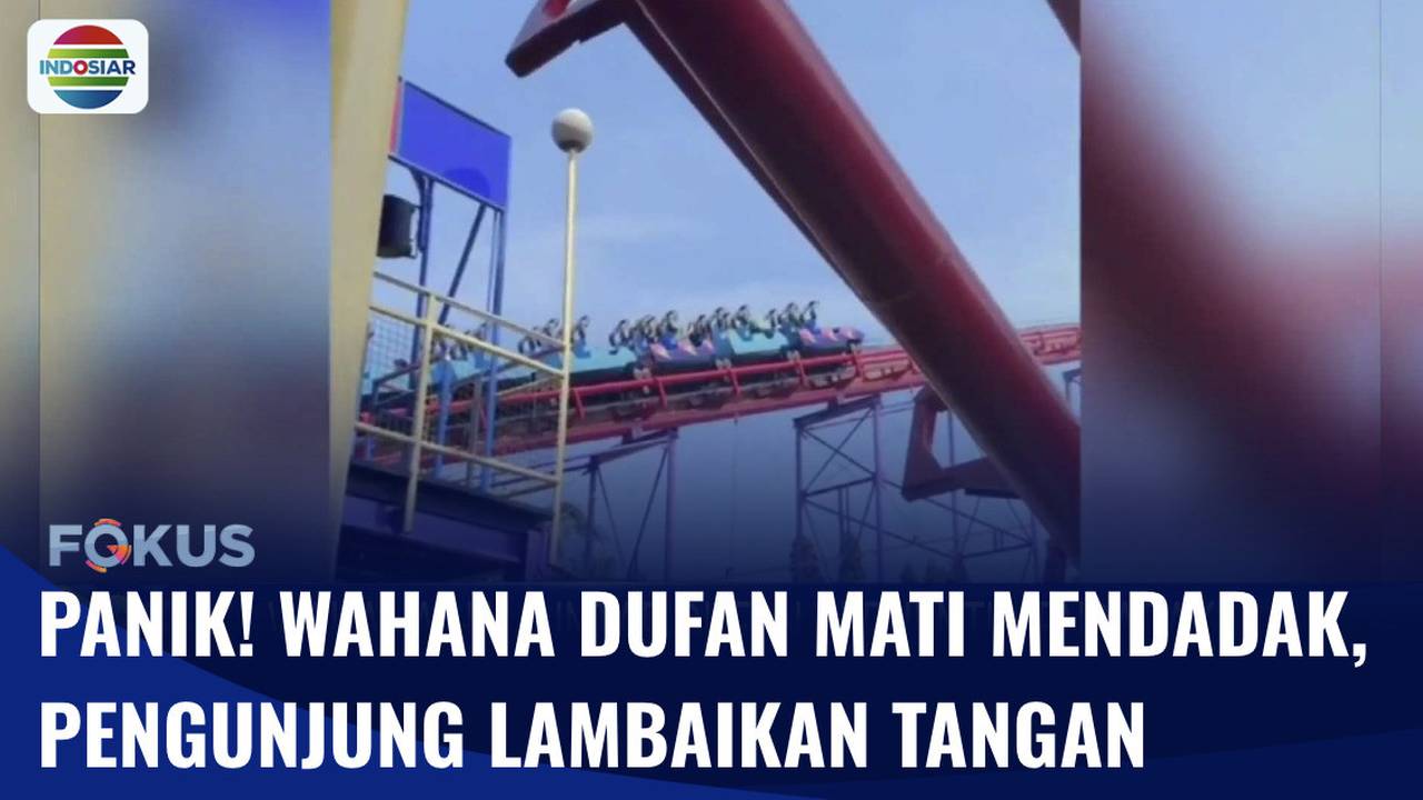 Wahana Halilintar Dufan Mati Mendadak Saat Beroperasi, Pengunjung Panik! | Fokus - INDOSIAR | Vidio