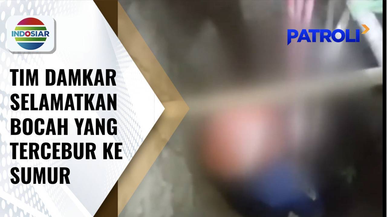 Ini Detik Detik Aksi Heroik Damkar Selamatkan Bocah Tercebur Ke Sumur