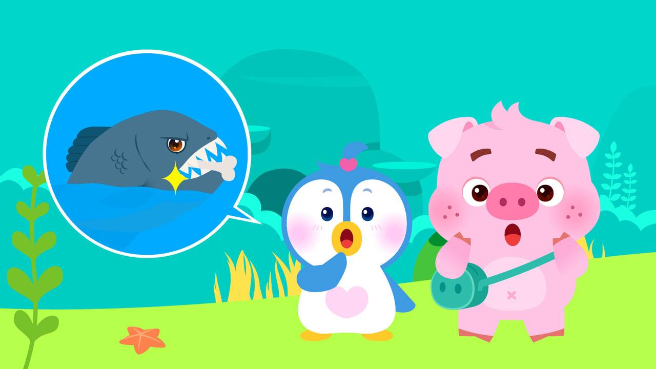 Lotty Friends - Pang Pang Curiosity Lotty Friends - What does the fish ...