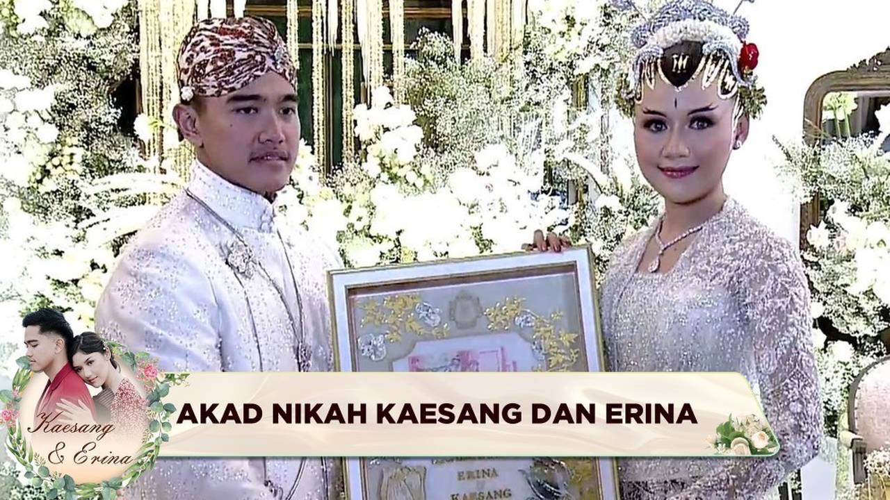 Penuh Raut Bahagia !! Kaesang Menyerahkan Mas Kawin Uang 300 Ribu dan Emas Akad Nikah Kaesang ...