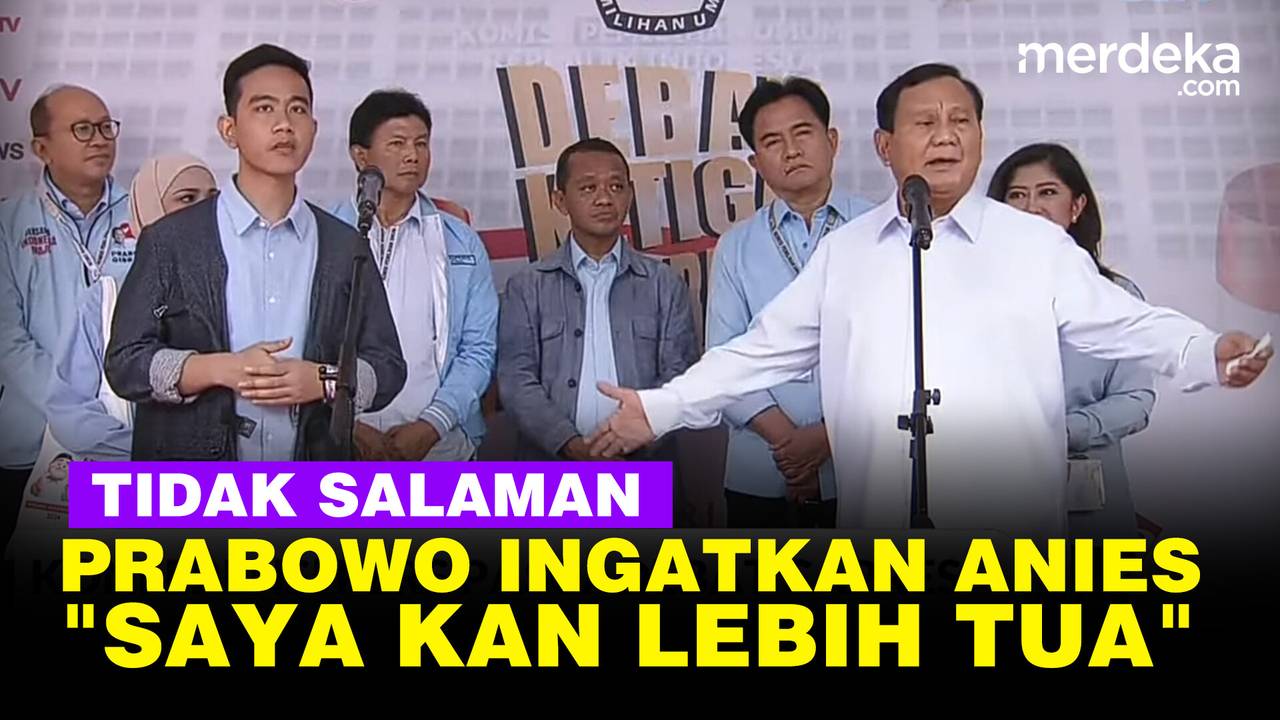 Alasan Prabowo Tak Salaman dengan Anies Usai Debat Dia Tidak Datang ...