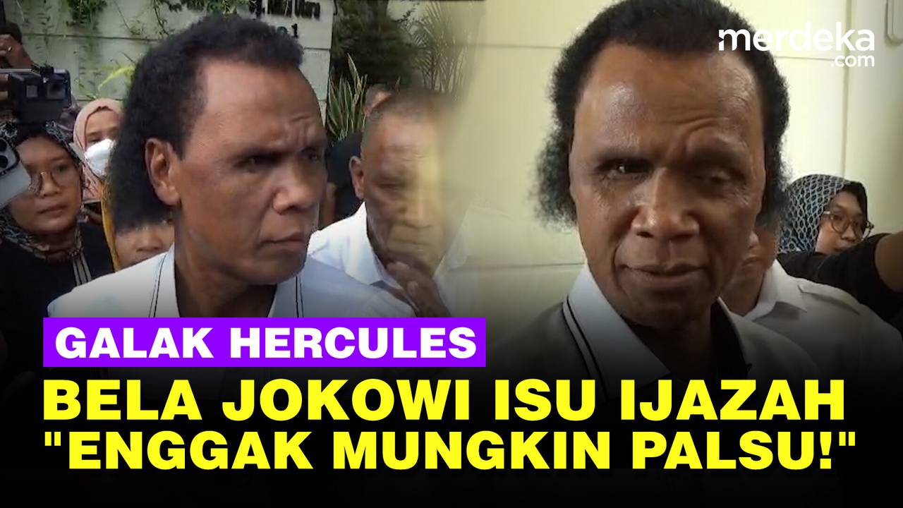 Galak Hercules Bela Habis Jokowi Isu Ijazah Palsu: Tak Usah Cari Masalah, Bikin Gaduh! - merdeka ...