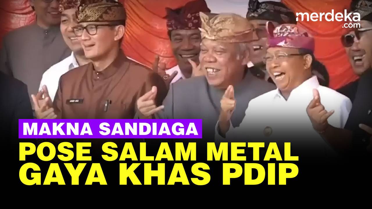 Makna Pose Salam Metal Sandiaga Uno Usai Diusulkan Jadi Cawapres Ganjar ...