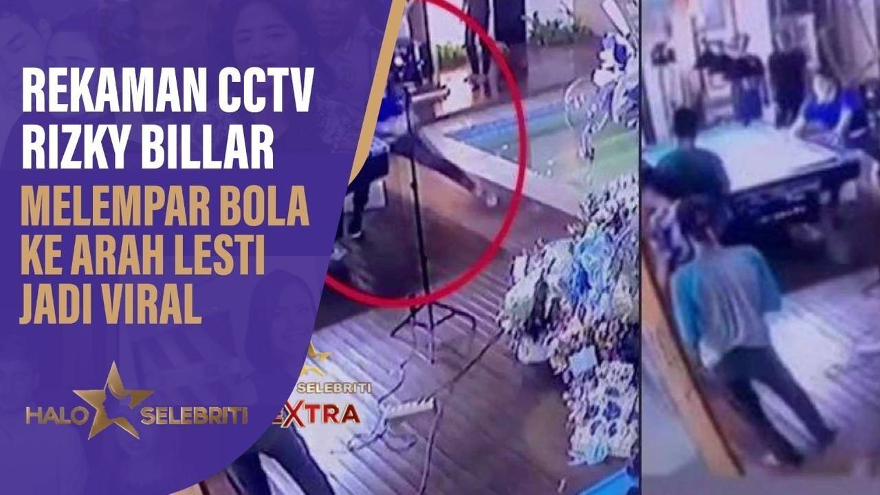 Viral Video Rizky Billar Lempar Bola Ke Lesti | Halo Selebriti | Vidio
