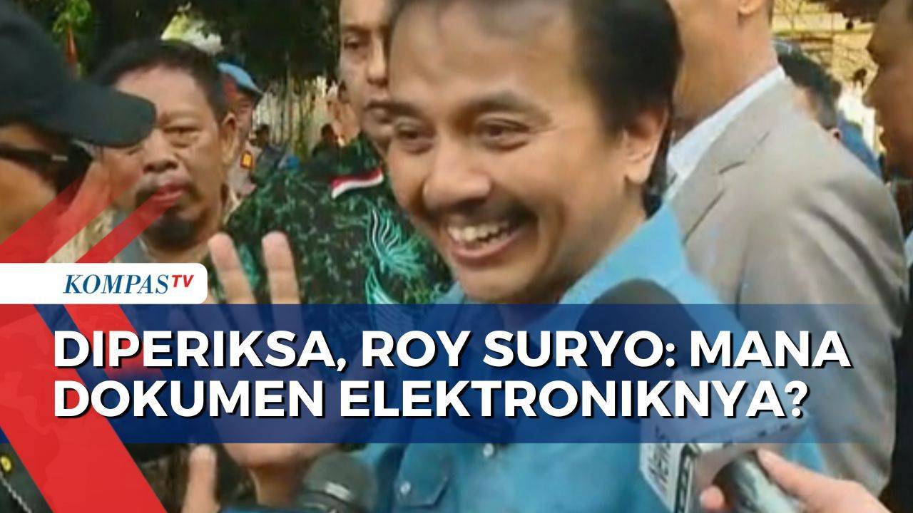 Blak-Blakan! Diperiksa Soal Ijazah Jokowi, Roy Suryo: Saya Dicecar 26 Pertanyaan... - Kompas TV ...