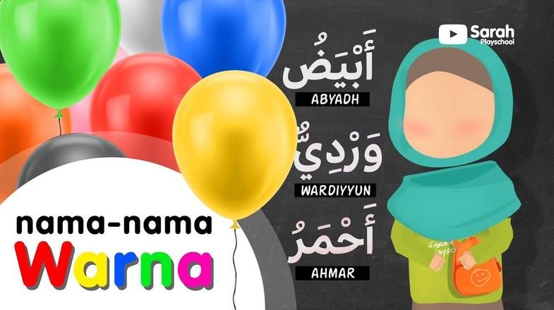 Sarah Playschool - Belajar Bahasa Arab - nama-nama warna dalam bahasa ...