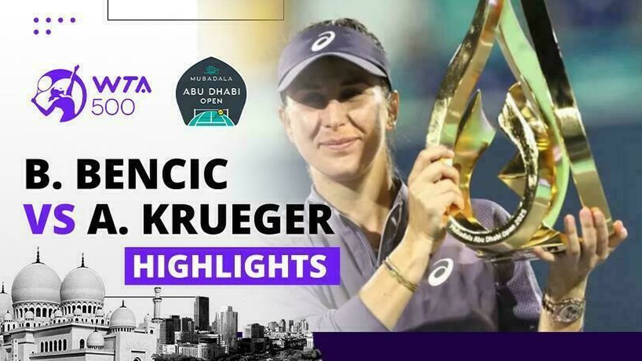 Final: Belinda Bencic vs Ashlyn Krueger - Highlights | WTA Mubadala Abu Dhabi Open 2025 | Vidio