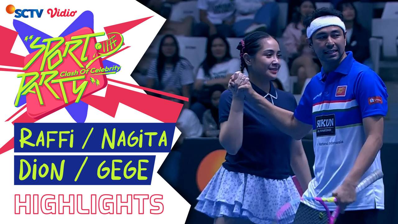 Raffi/Nagita VS Dion/Gege - Highlights Ganda Campuran | Sport Party | Vidio