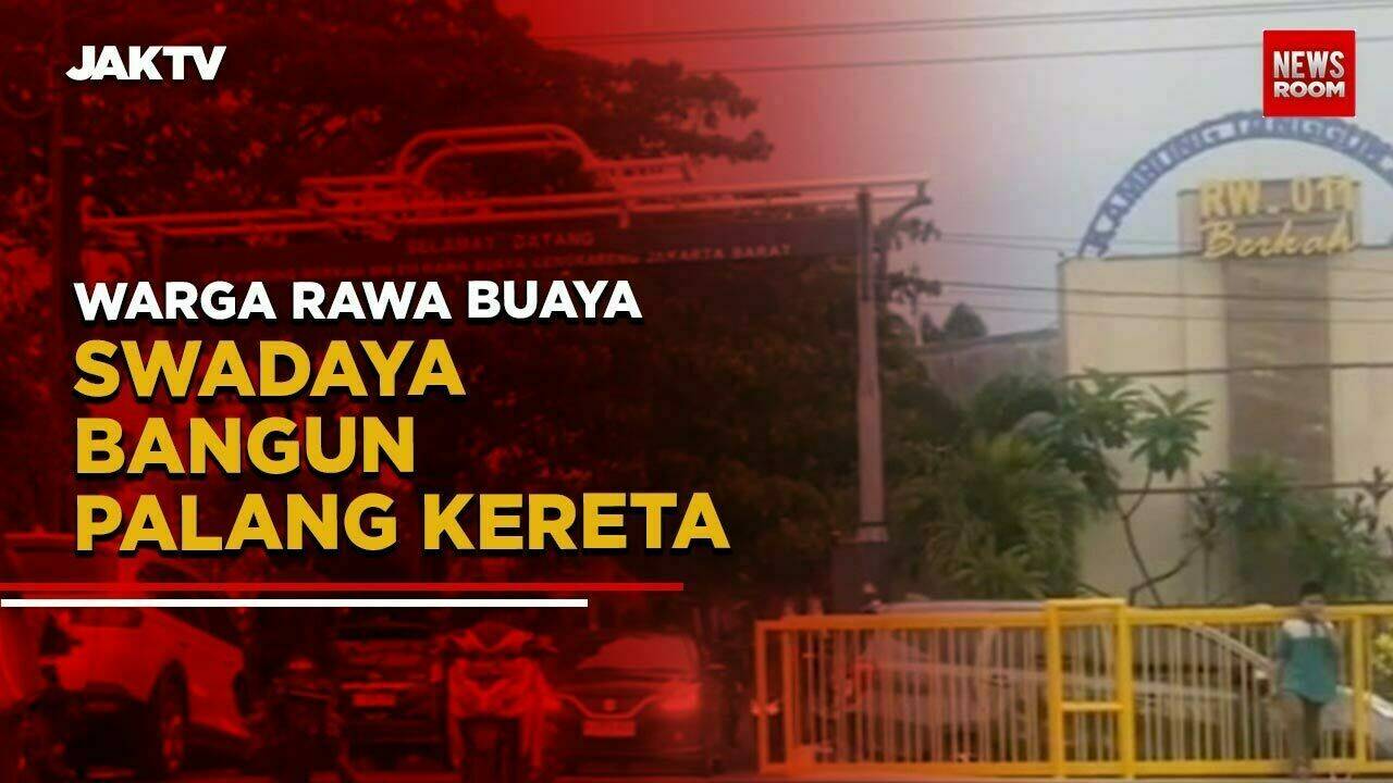 Warga Rawa Buaya Swadaya Bangun Palng Kereta - jaktv.official | Vidio