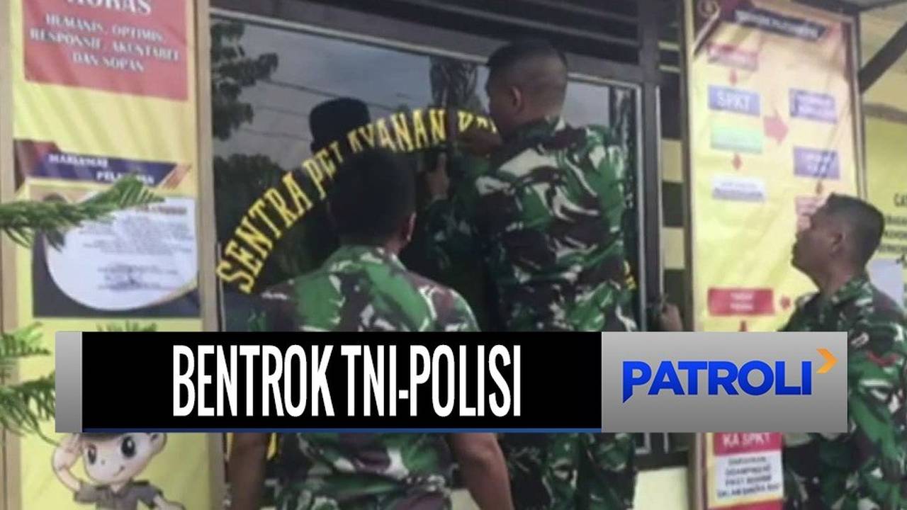 Usai Bentrok Tni Vs Polisi Anggota Bersihkan Kantor Indosiar Vidio