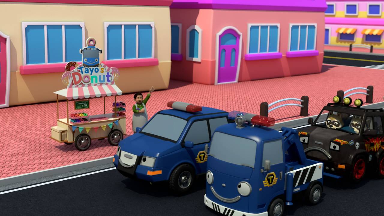 The Super Rescue Team - Ep 01 - Police Car Riki! Catch the Donut ...