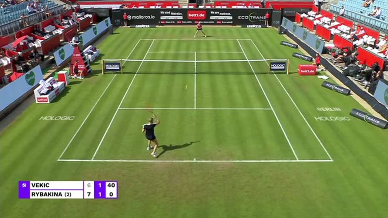 Donna Vekic vs Elena Rybakina - Highlights | WTA Bett1 Open 2023 | Vidio
