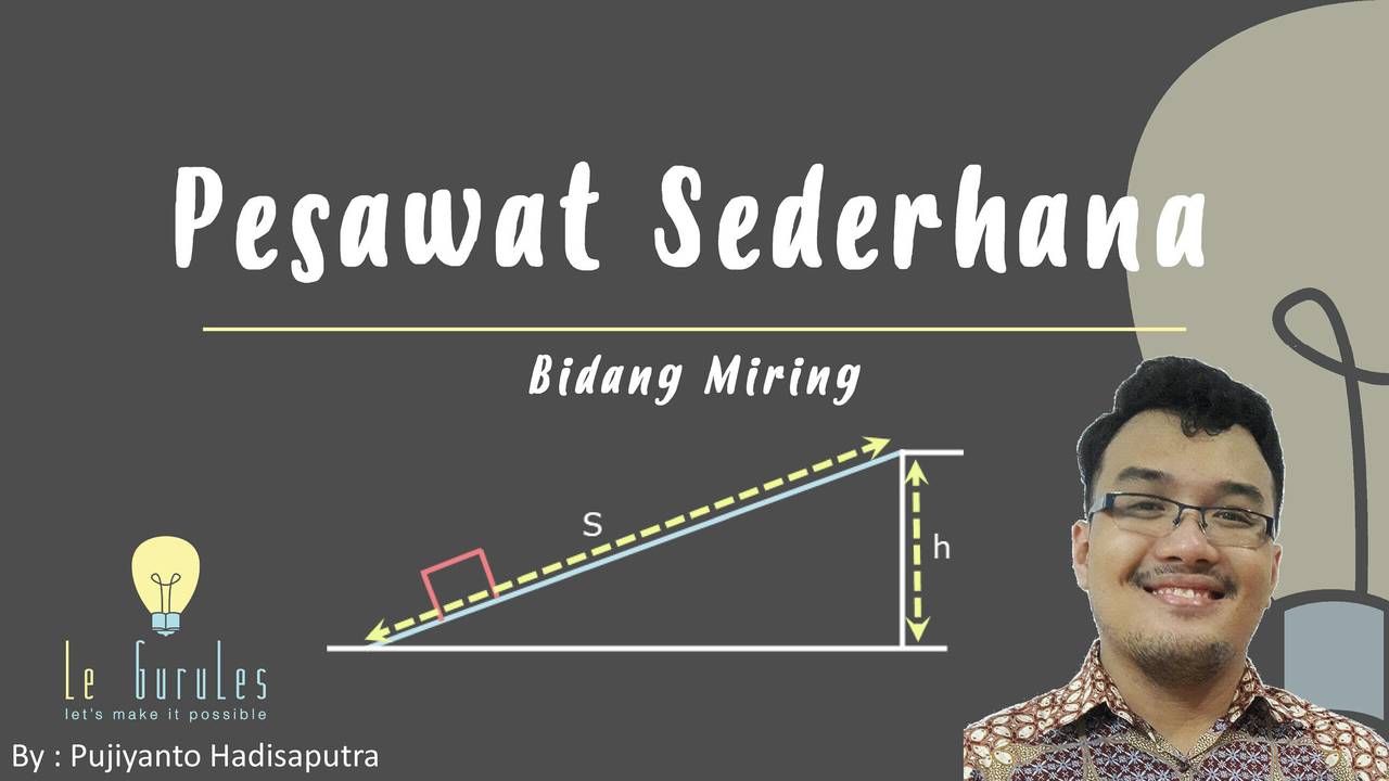 Fisika kelas 8 - Usaha & Pswt Sederhana (6) - Rumus Bidang Miring ...