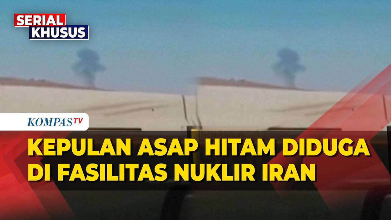 Penampakan Kepulan Asap Hitam Diduga dari Fasilitas Nuklir Iran Usai ...