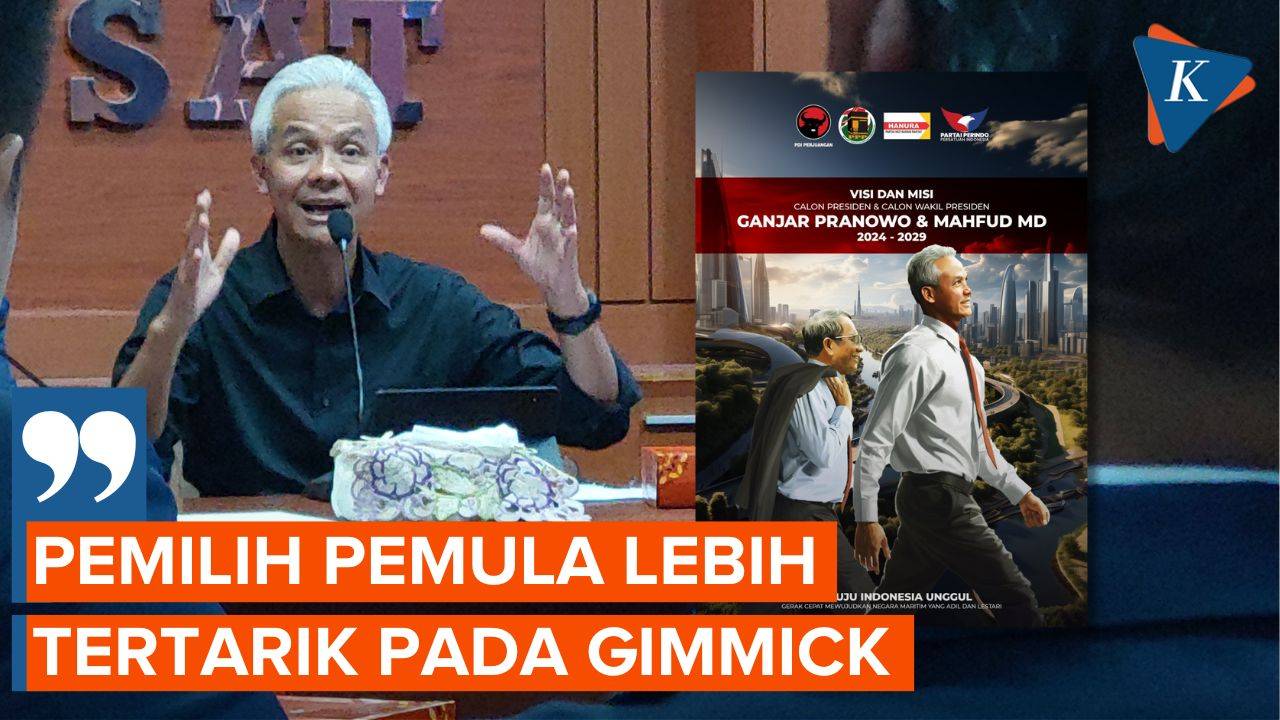 Ganjar Sebut Pemilih Muda Tak Terlalu Tertarik Visi Misi, tapi Gimmick Politik - Kompascom | Vidio