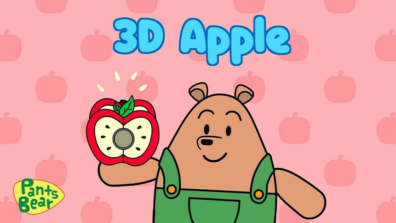 DIY | How to Make a 3D Apple | Art and Craft for Kids | Vidio