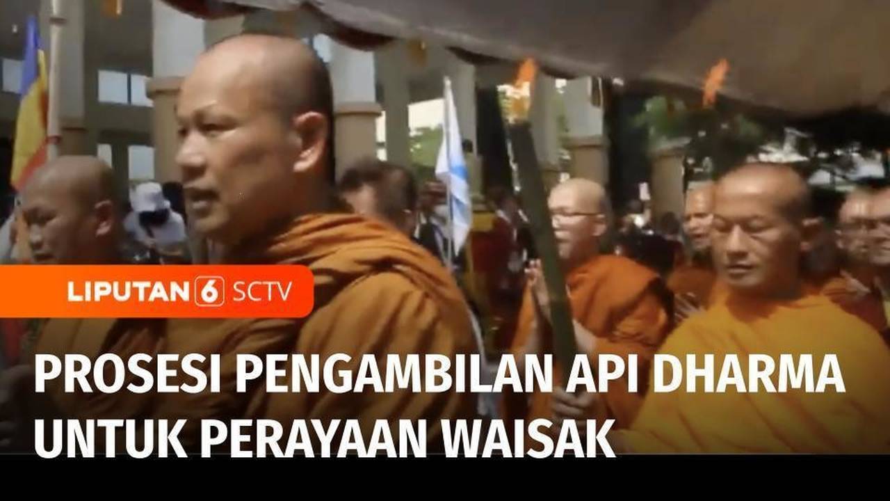 Prosesi Pengambilan Api Dharma Digelar di Api Abadi Mrapen untuk Perayaan Waisak | Liputan 6 ...