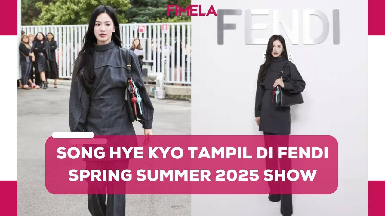 Pesona Song Hye Kyo Tampil Serba Hitam di Fendi Spring Summer 2025 Show ...