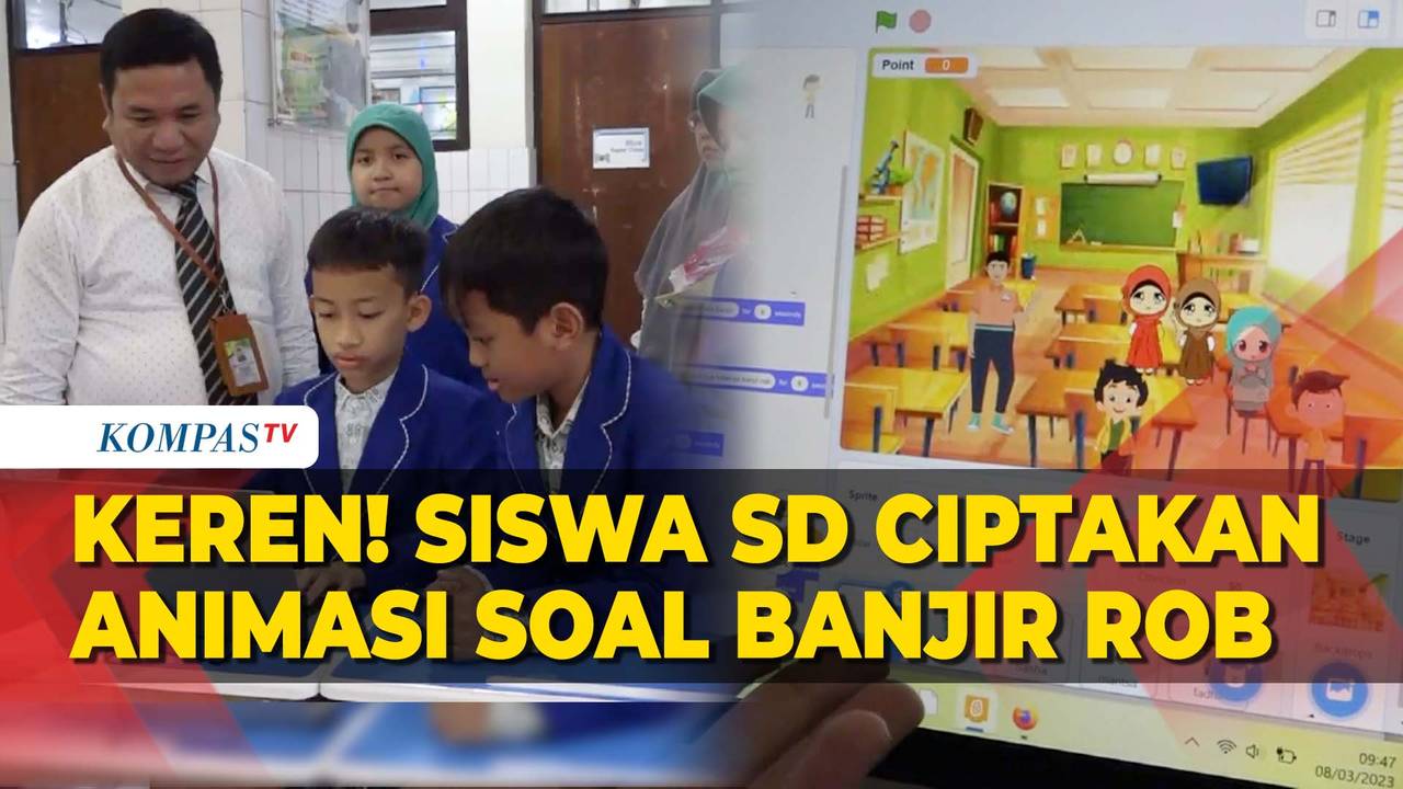 Keren! Siswa SD di Semarang Buat Animasi Pembelajaran Banjir Rob - Kompas TV | Vidio
