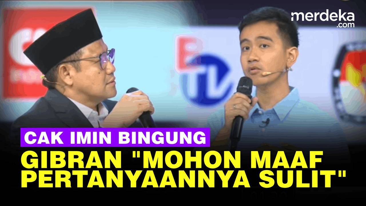 Cak Imin Dibuat Bingung SGIE, Gibran Mohon Maaf Pertanyaannya Sulit - merdeka | Vidio