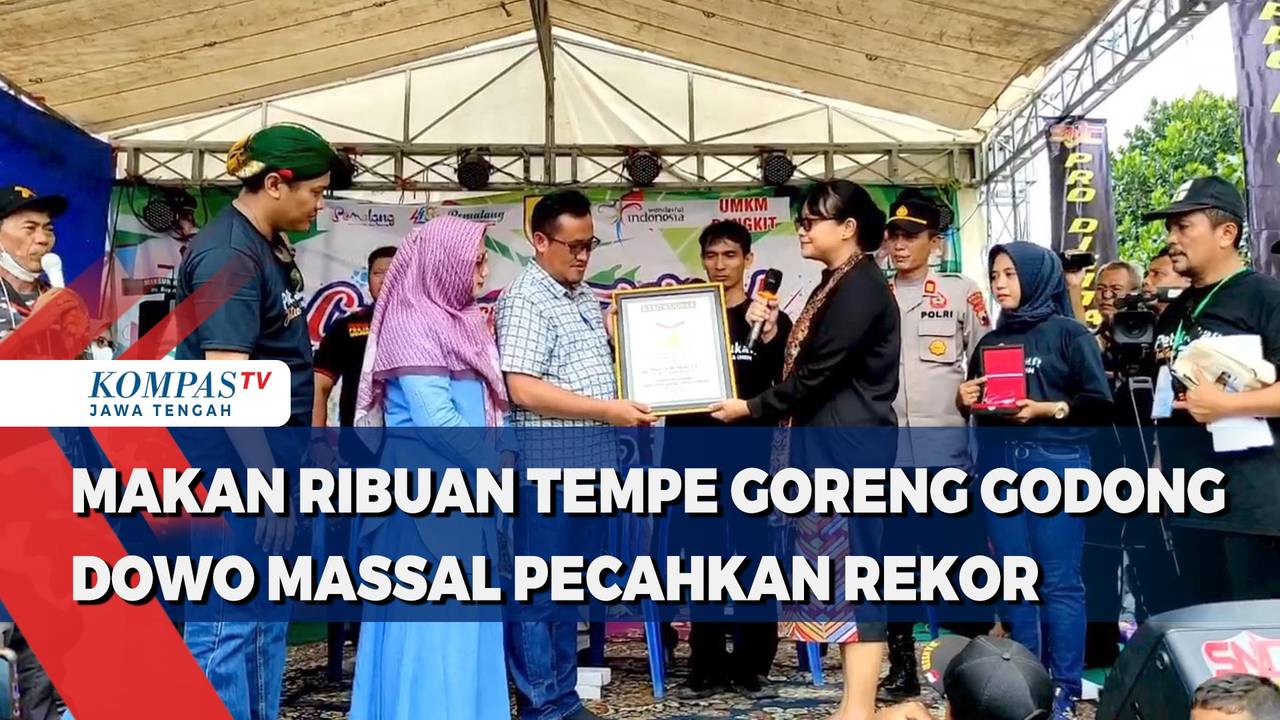 Makan Ribuan Tempe Goreng Godong Dowo Massal di Pemalang Pecahkan Rekor ...