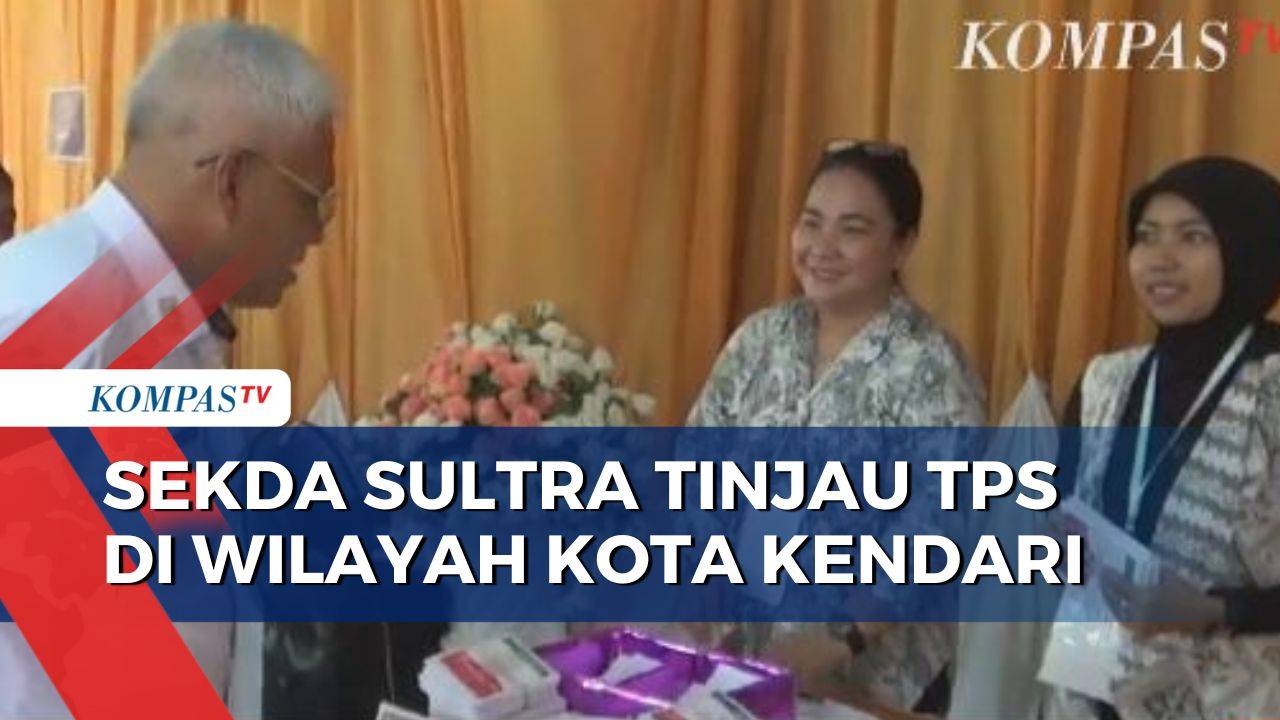 Tinjau TPS di Kota Kendari, Sekda Sultra Pastikan Pemilu Berlangsung Lancar dan Kondusif ...