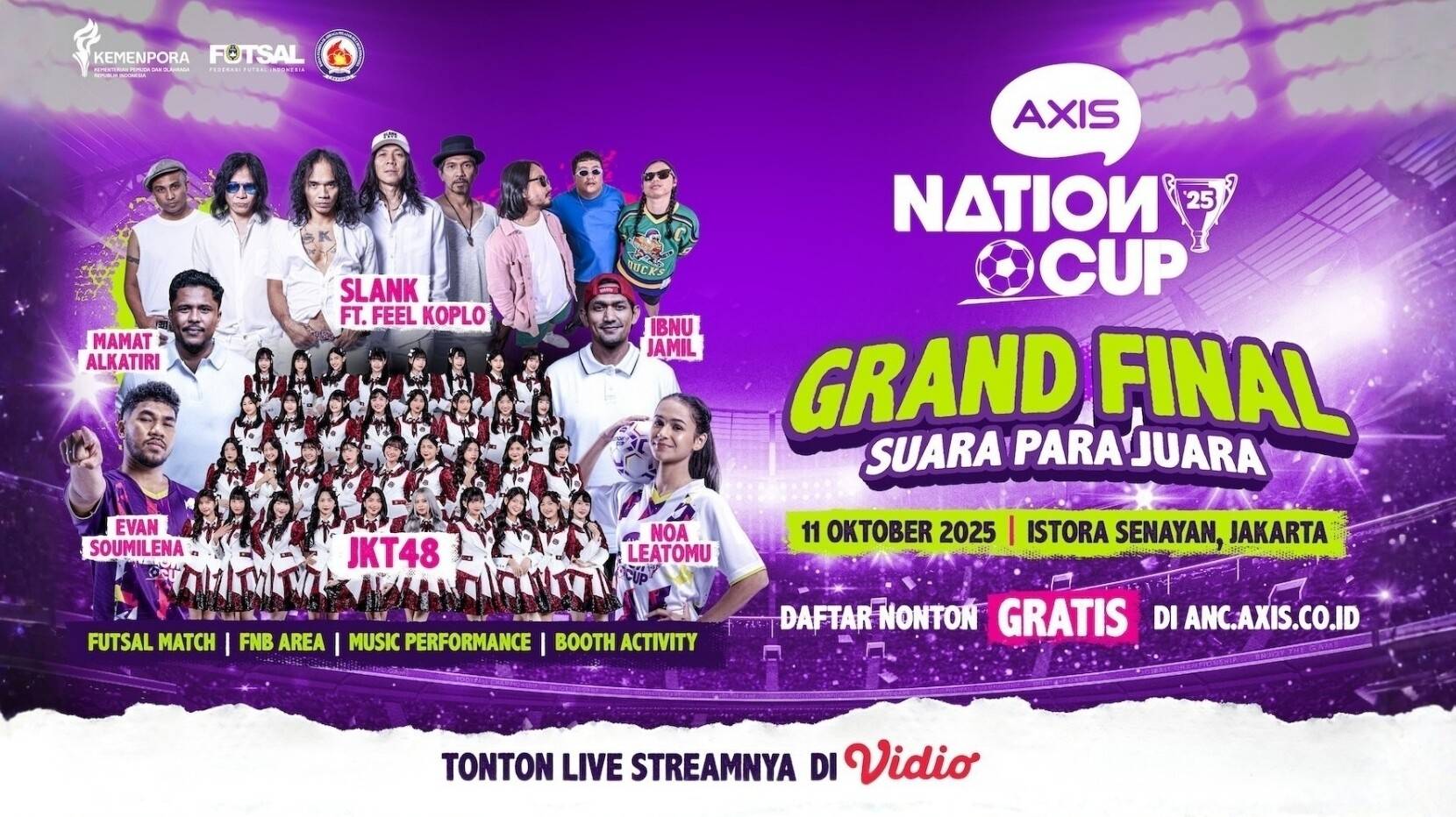 Live Streaming Axis Nation Cup